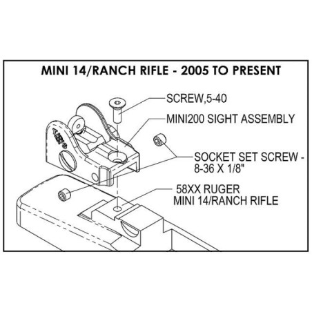 Tech Sights Aperture Sight for Ruger Mini-14 MINI200 On Sale