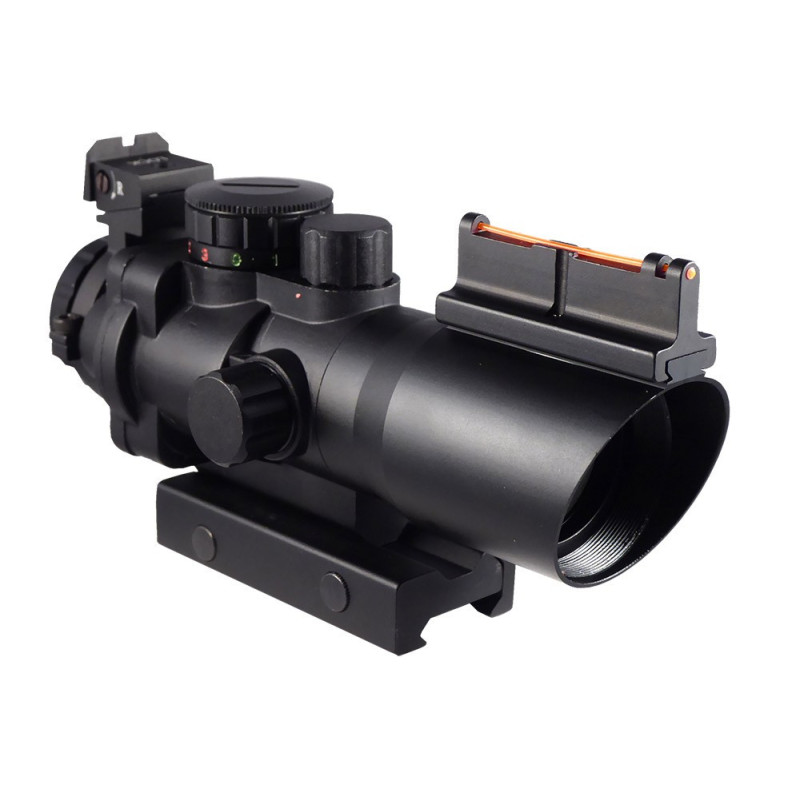 AIM Sports 4x32 Tri-Illuminated Prismatic Rifle Scope MIL-DOT ...