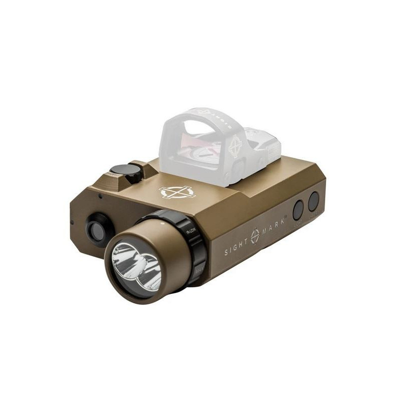 Sightmark LoPro Combo Visible/IR Flashlight and Green Laser Sight Dark ...