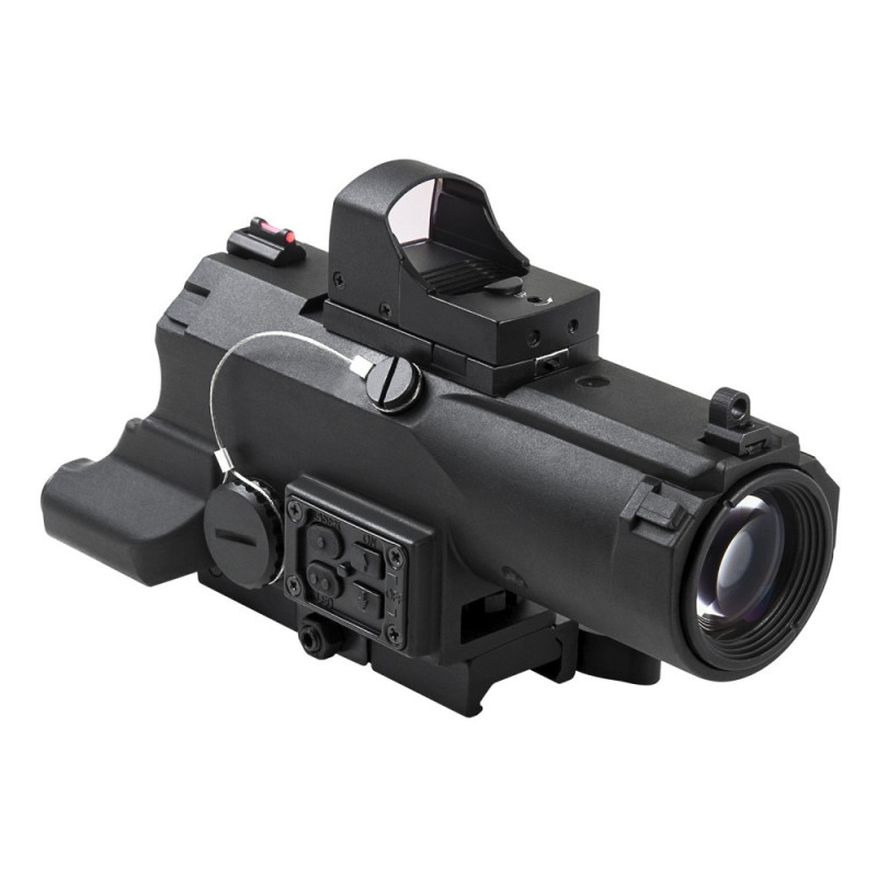 VISM ECO 4x34 Rifle Scope with Green Dot and Green Laser Urban Tactical ...
